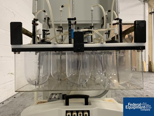 Hanson Reasearch #25-710-101, Media Mate Plus automatic dissolution system, w/(8) glass vessels ...
