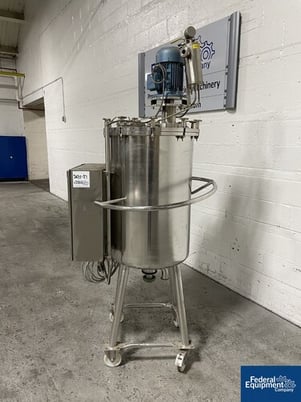 52 gallon Packo Mix Tank, Stainless Steel, 24" x 32", 6 psi at 212F, 55 ...