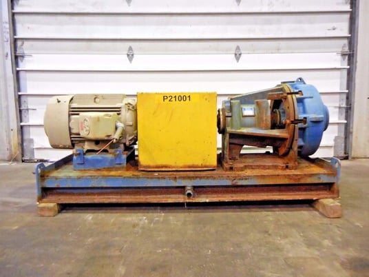 Metso #HM150-LHC-D, 6" x 4" slurry pump, 25 HP motor & frame, 1175 RPM ...
