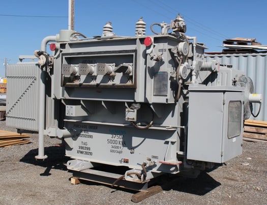 3750/5000 KVA 34500 Primary, 600/346 Secondary, Siemens, oil filled ...