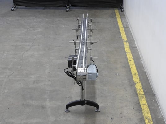 4-1/2" wide x 10' long, Accutek #26-ST45-SAO, table top conveyor, vari ...