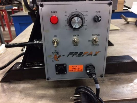 250 lb. Profax #WP-250, benchtop welding positioner, 13-3/4" table ...