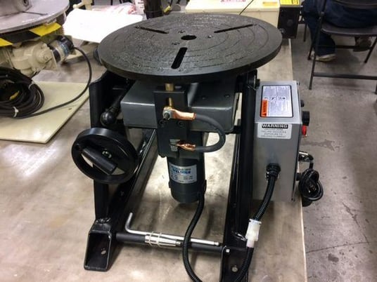 250 lb. Profax #WP-250, benchtop welding positioner, 13-3/4" table ...
