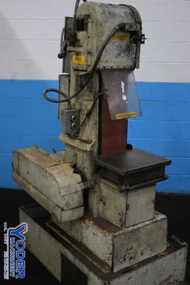8" H.k. Porter #BG8, cable belt grinder, 107" length, 28" x13" table, 7 ...