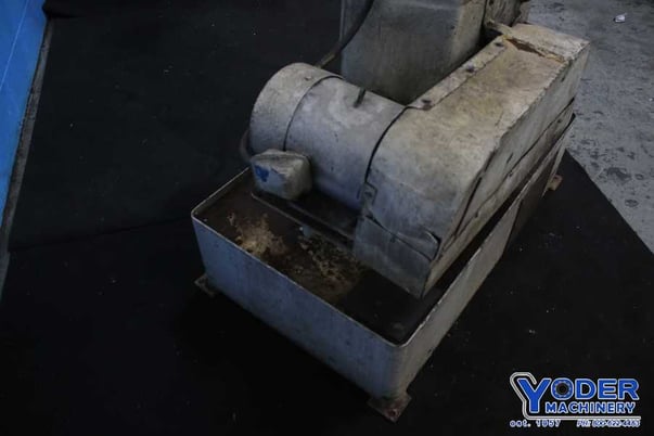 8" H.k. Porter #BG8, cable belt grinder, 107" length, 28" x13" table, 7 ...