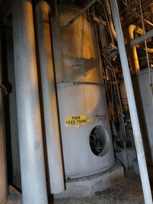 7138 gallon Apache, 316L Stainless Steel PDM feed tank with agitator, 9 ...