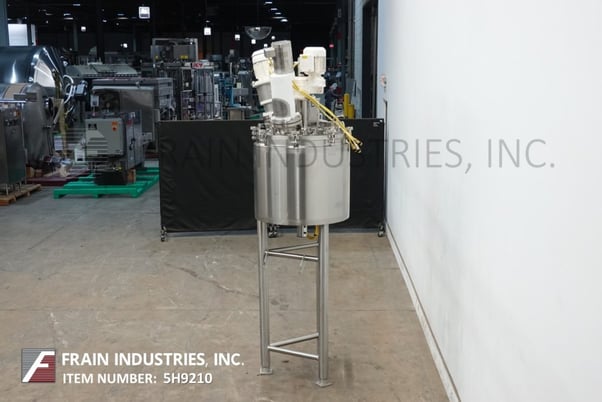 50 gallon Lee #50U75, 316 Stainless Steel jacketed and vacuum process ...