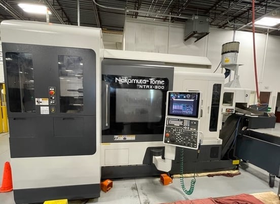 Nakamura #NTRX-300, 12" chuck on main & sub, 80 ATC, 1000 psi ...