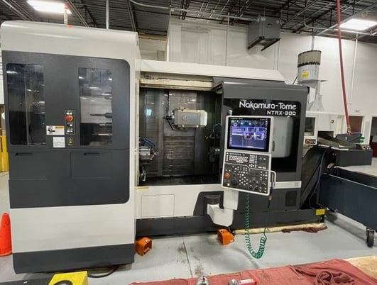 Nakamura #NTRX-300, 12" chuck on main & sub, 80 ATC, 1000 psi ...