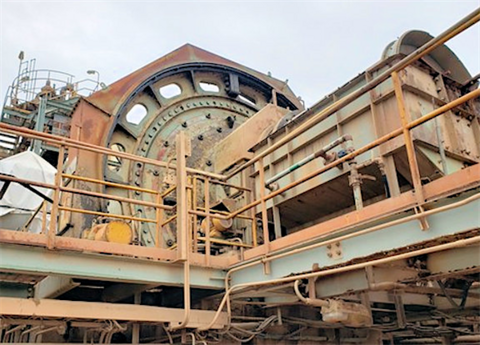 20' x 10' ANI/FLSmidth, SAG Mill with 2,500 HP motor, Enclosed gear ...