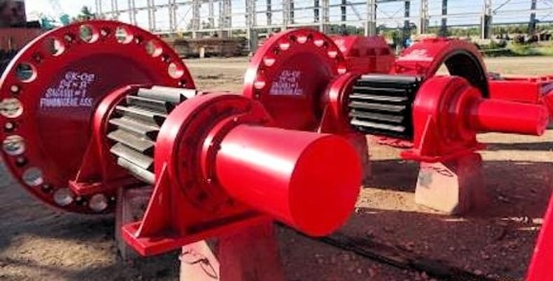 24' x 8' Hardinge, SAG Mill with 3000 HP motor, 2 Flender gearboxes ...