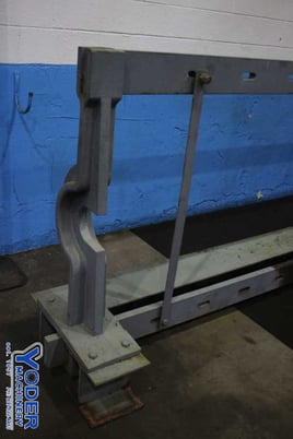 150 Ton, Vertical wheel press, 18 stroke, 40-1/2" between rails, spring ...