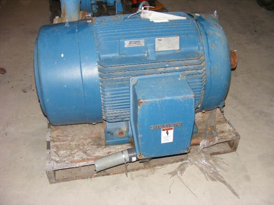 125 HP 3575 RPM Siemens, Frame 444TS, 460 Volts for Sale | Surplus Record