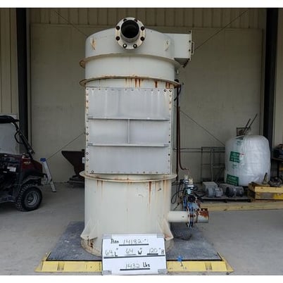 855 sq.ft., Camcorp, Cartridge Filter Dust Collector, 48" diameter x 96 ...