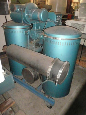 125 cfm, Una-Dyn #DHD-4SB, hi-heat desiccant hopper dryer, 400 lb ...