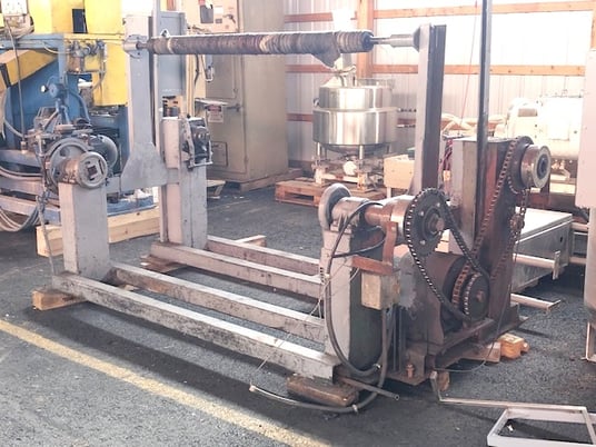 Custom Built 65" sheet winder, (2) fixed winding positions, 32" OD ...