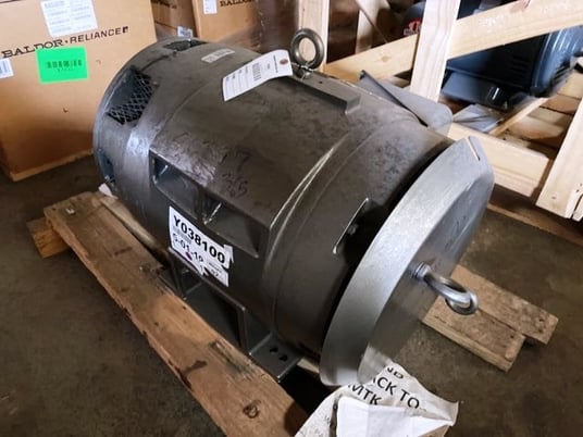 75 HP 1780 RPM Baldor-Reliance, Frame 365HP, Drip-Proof Ball Bearing, 230/460 Volts, New Surplus ...