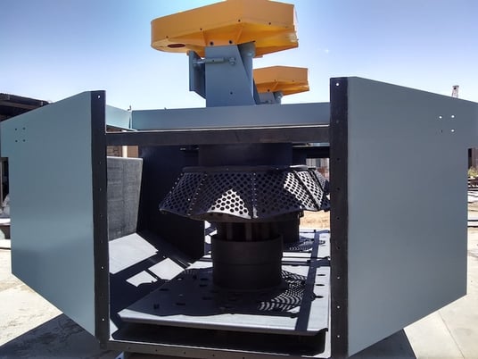 Wemco flotation cells, complete with mechanism, belt guards, motor ...