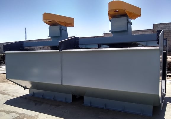 Wemco flotation cells, complete with mechanism, belt guards, motor ...