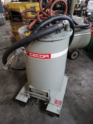 Cecor #SA3-DT Sump Shark cleaner with Cecor TX-55PL drum tank, air ...