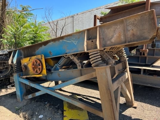 48" x 192" Mill Power Shaker Table-Conveyor, Coil Springs, heavy duty ...