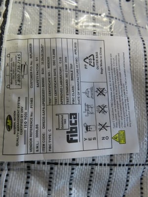 Material Motion Inc. #Super-Sacks, 35.5" x 35.5" x 51" tall, 3000 lb ...