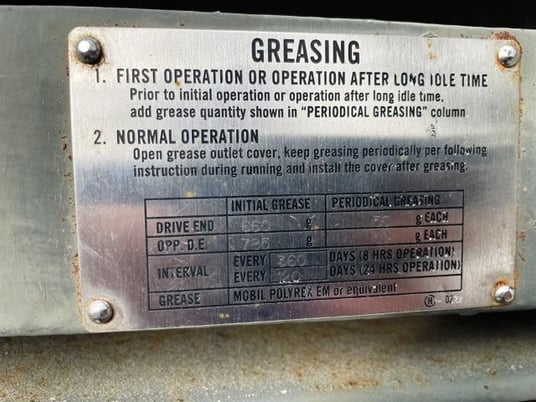 300 HP 1800 RPM Toshiba, Frame 449T, TEFC BB, 4000 Volts for Sale ...