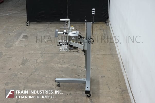 Label-Aire #3114TS, pressure sensitive, blow tamp spot labeler, control ...