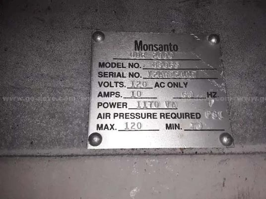 Oscillating Disc Rheometer, Monsanto #ODR-2000, serial 12AHI2117 for ...