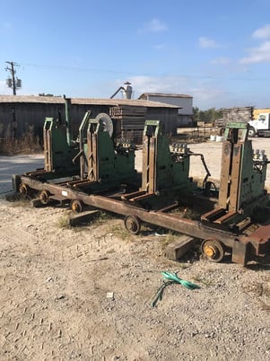 Corley #44-40, Tong Dog Carriage, 4-heads, 5 HP, 18' long carriage For ...