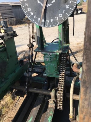 Corley #44-40, Tong Dog Carriage, 4-heads, 5 HP, 18' long carriage For ...