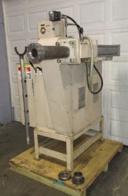 Wahlco, laboratory piston extruder, 15 ton, 2.6" ID x 21" long chamber ...