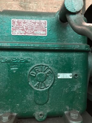 50" Bliss #6, very heavy duty, w/ 10" risers, 4-speed Drive-All gear ...