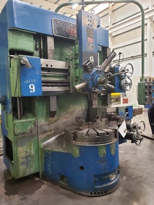 36" Bullard #Cutmaster-75, vertical turret lathe, 4-jaw chuck, flush ...