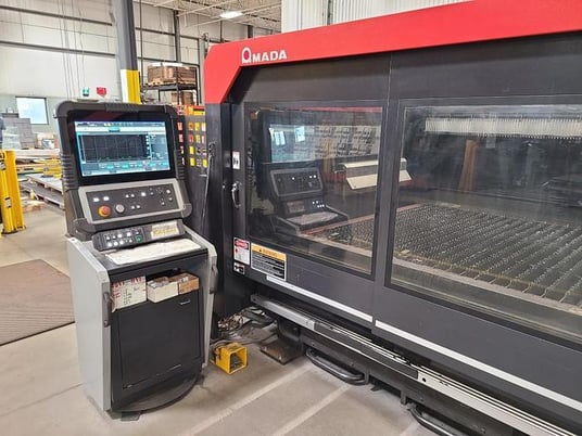 Amada #FOM2-3015-NT, CNC Co2 laser, 4000 watt, 5' x10' sheet, NT ...