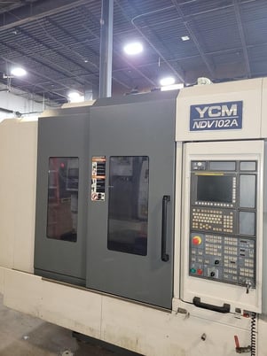 YCM #NDV102A, CNC vertical machining center, 30 automatic tool changer ...