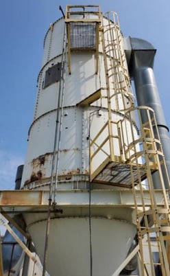 50000 cfm MAC #120-MCF-572, Reverse Air Fan Baghouse Dust Collector, 7. ...