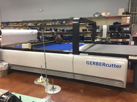 Gerber Cutter #S-3000, Cutting Machine, 61" Working Fabric Width, Cut ...