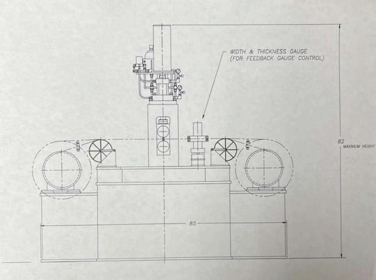 BHS Torin, 2HI/4 Hi flattening mill w/reversing traverse winders, 2 ...
