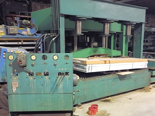 Dependable #203, Hydraulic Cold Press, 40" x 102" Capacity, 102" side ...