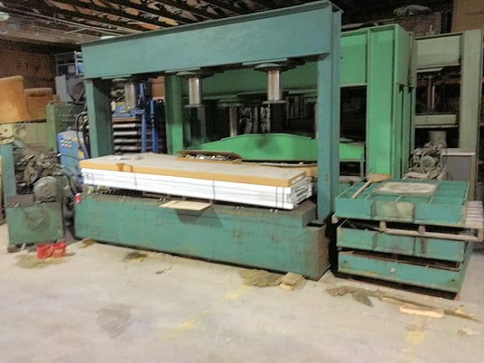 Dependable #203, Hydraulic Cold Press, 40" x 102" Capacity, 102" side ...