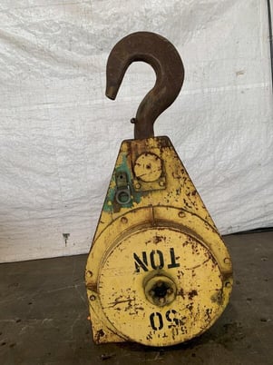 50 Ton, 100000 lb., P & H crane hook block for Sale | Surplus Record