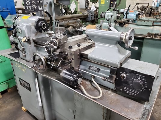 11" x 18" Hardinge #HLV-H, precision toolroom lathe, 6" swing over ...