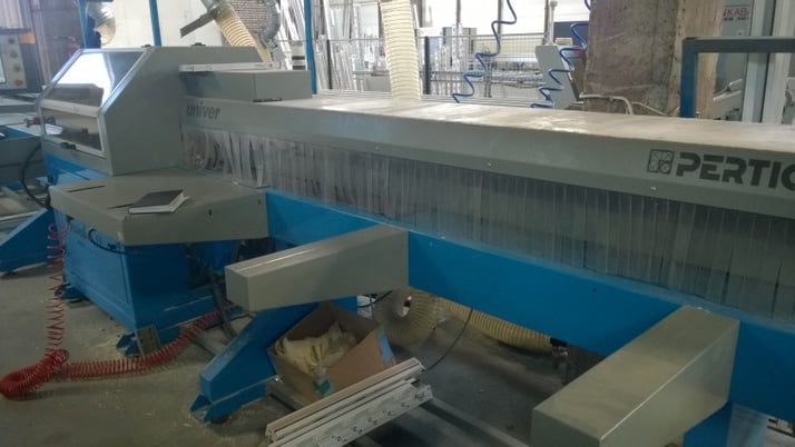 Pertici #Univer-SC55, Profile Machining Center, 2800 RPM blade, 134 x ...