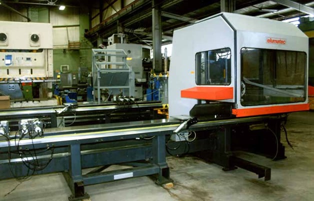Elumatec #SBZ-130, Profile Machining Center, 11" x 132" main bed area ...
