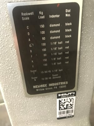 Newage Digital #Versitron Hardness Tester, 8.2" vert capacity, 7.8 ...