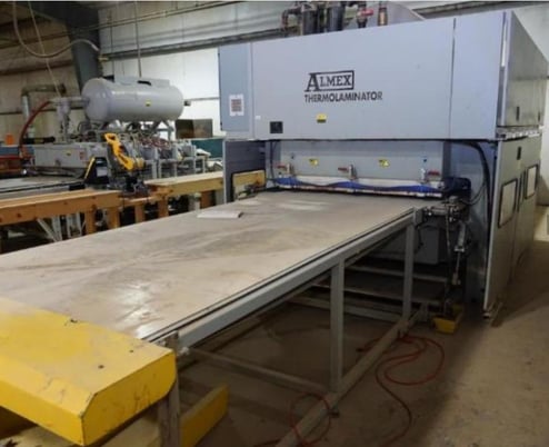Shaw Almex #TL-6-59-114, Thermoforming Vacuum Press, 59" x 114" platen ...