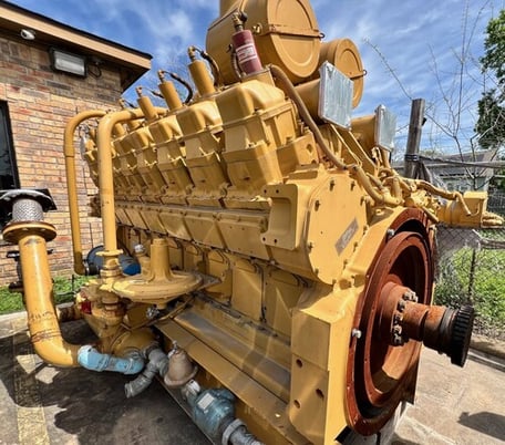 660 HP @ 1200 RPM, Caterpillar #G3516, Natural gas engine, S/N 3RC00439 ...