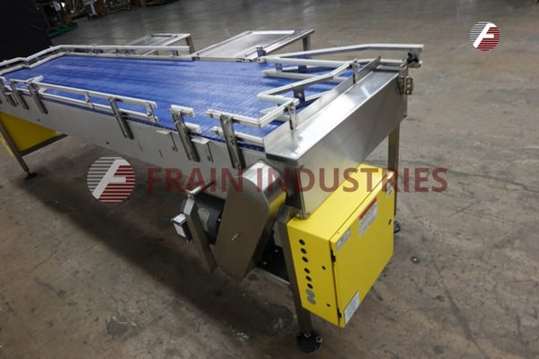 30" width x 122" L Stainless Steel, table top belt accumulation ...