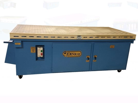 Denray #" 9600, down draft table, 48" x 96 x 36" H table, tube ...